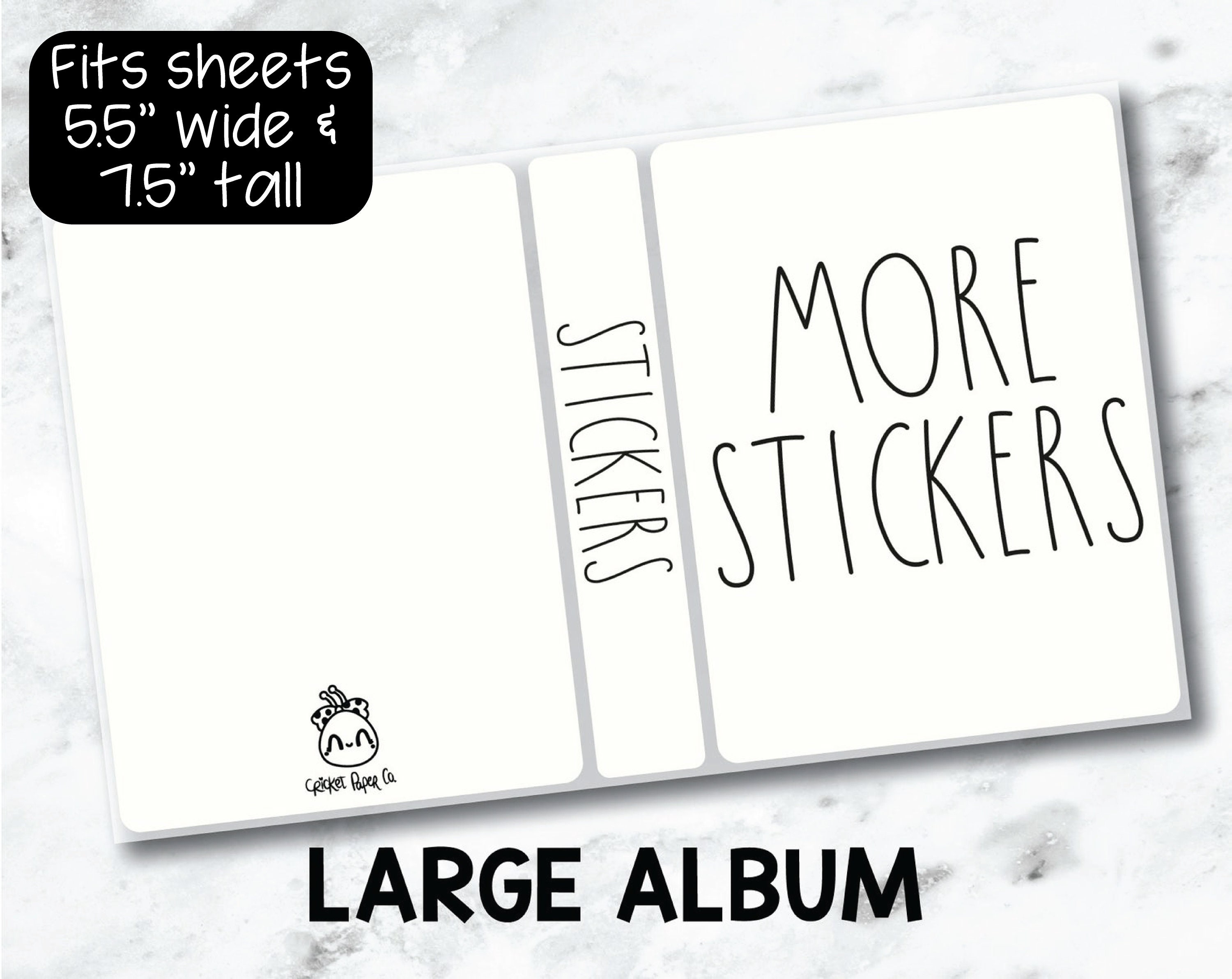 Large Sticker Storage Album More Stickers - Etsy