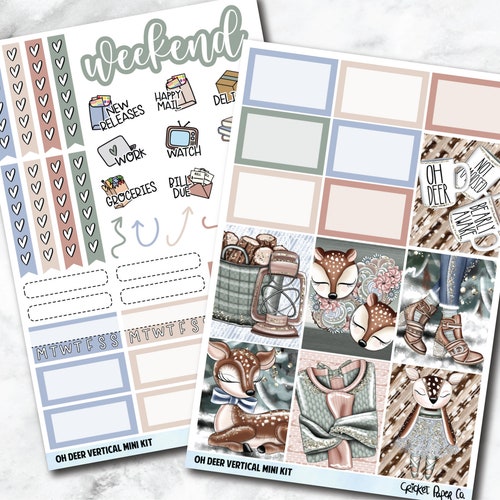 Printable NOVEMBER Monthly Stickers Kit Mini Happy Planner | Etsy