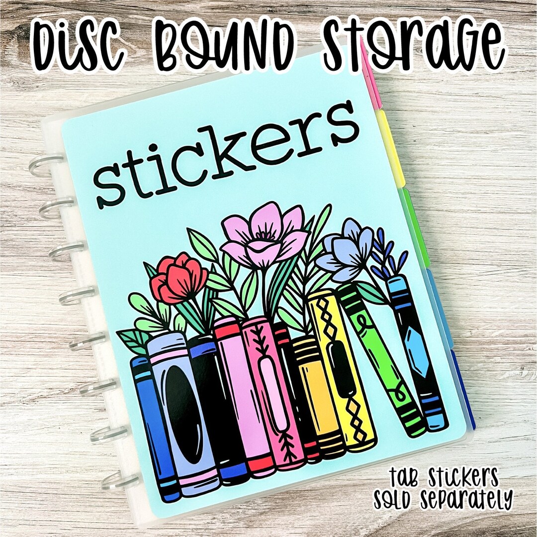 Disc Bound Sticker Storage Album - Rainbow Books - Etsy