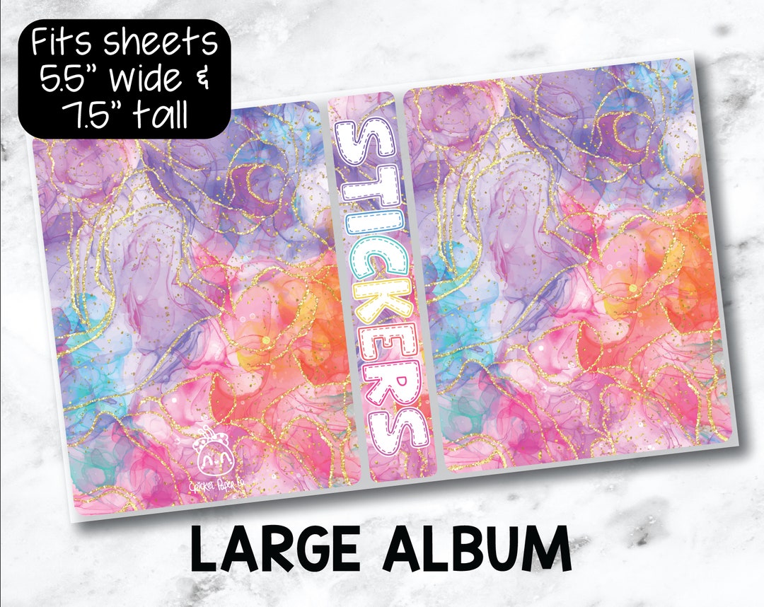 Large Sticker Storage Album - Colorful - Etsy