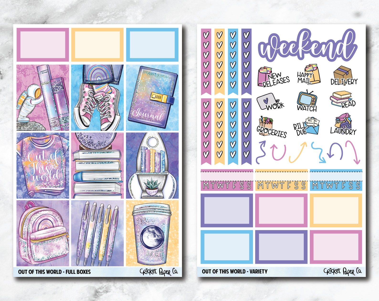 FULL KIT Planner Stickers Out of This World - Etsy
