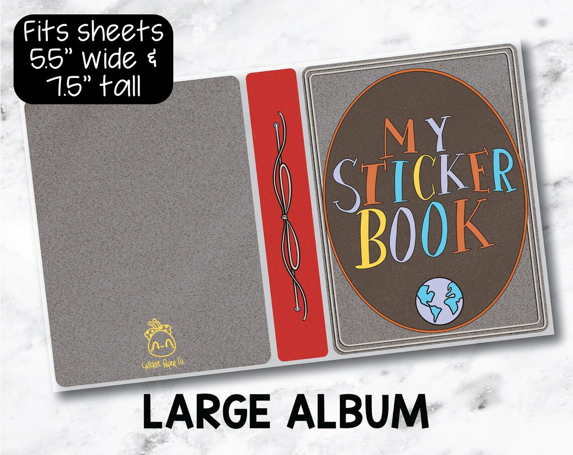 Large Sticker Storage Album Adventure Book - Etsy