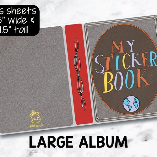 Large Sticker Storage Album Colorful - Etsy