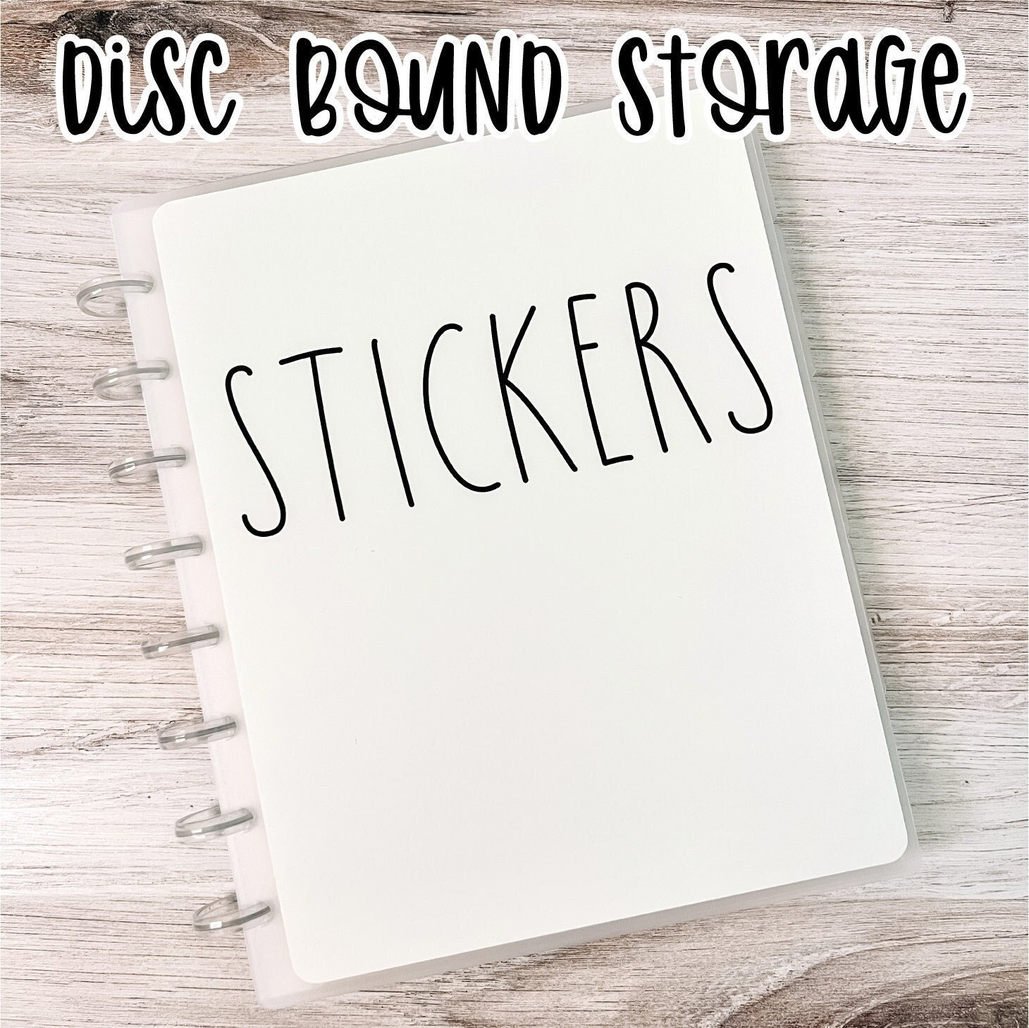 Disc Bound Sticker Storage Album Farmhouse Stickers - Etsy