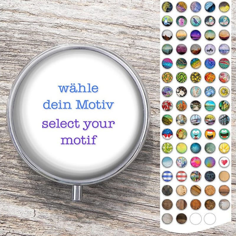 Pill compartment box with one lid 7 compartments - Etsy.de