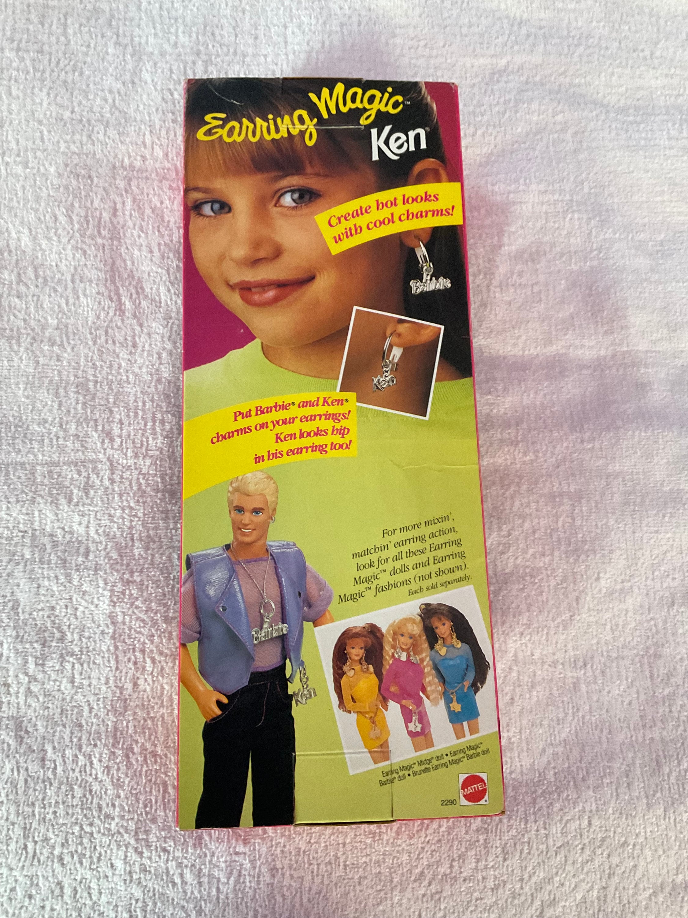 Vintage 1992 Barbie Earring Magic Ken Doll LGBTQ # 2290 , Discontinued ...