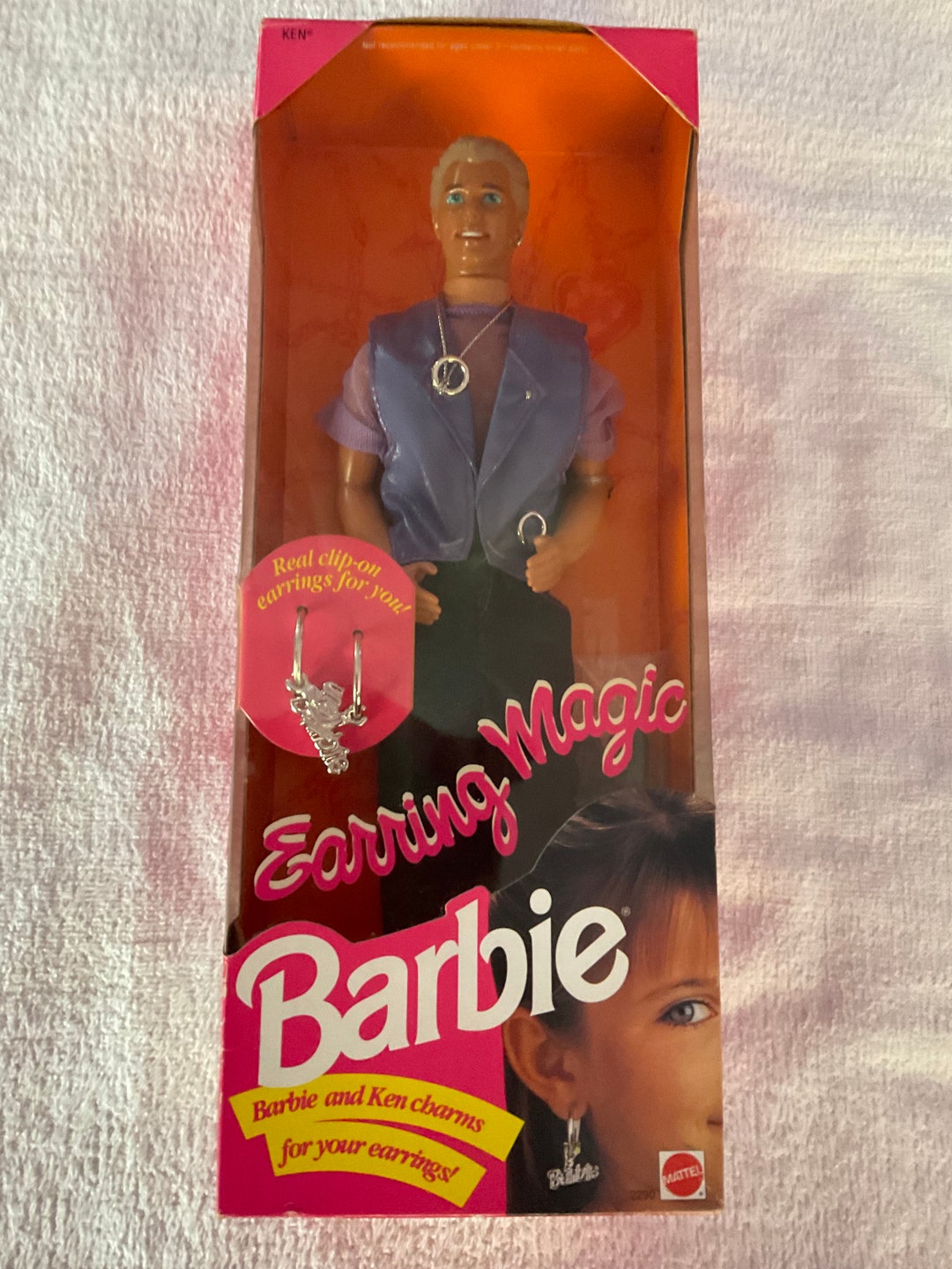 Vintage 1992 Barbie Earring Magic Ken Doll LGBTQ # 2290 , Discontinued ...