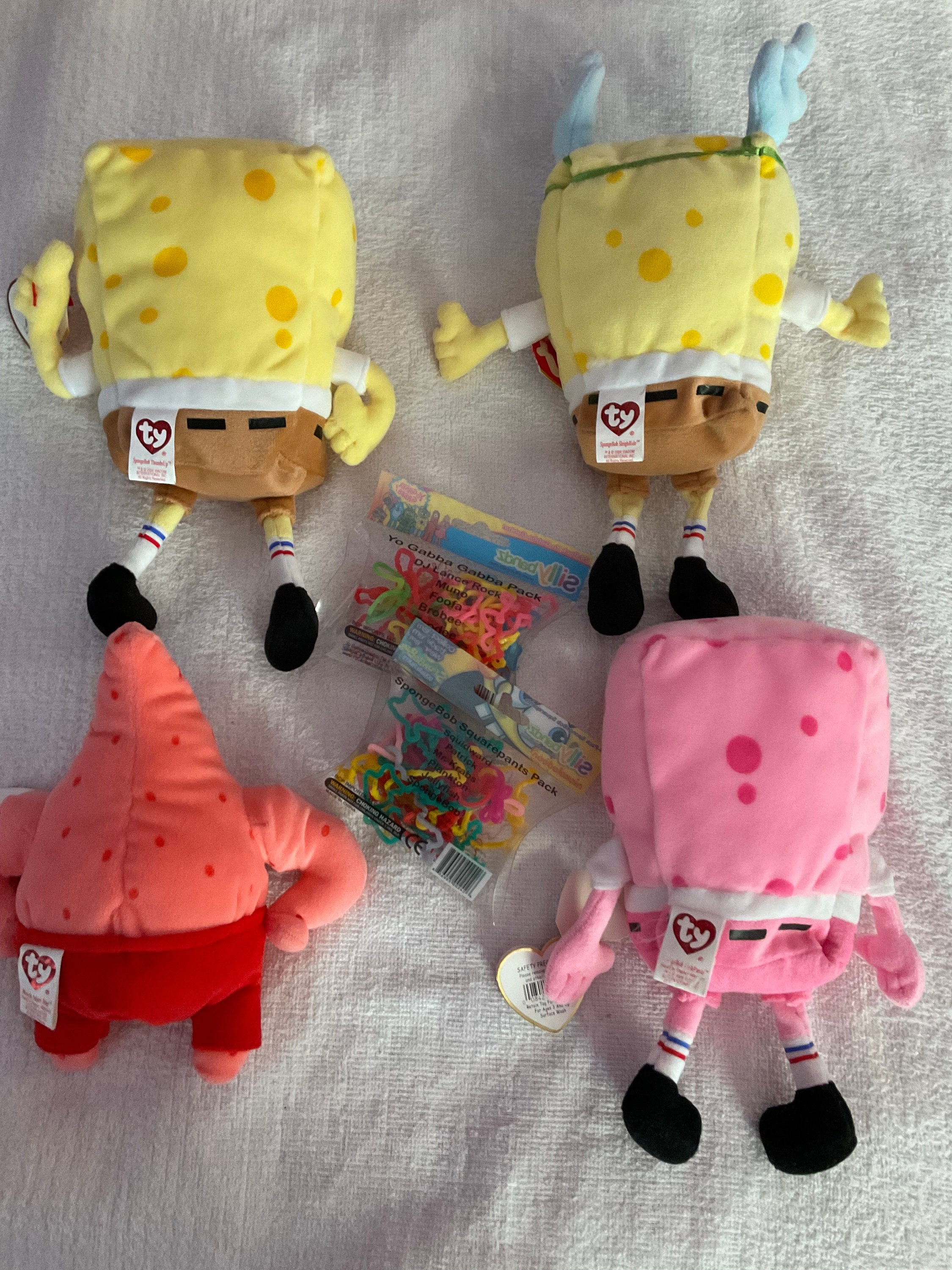 Ty Genuine Spongebob Squarepants 4 Beanie Babies Brand New With Tags ...