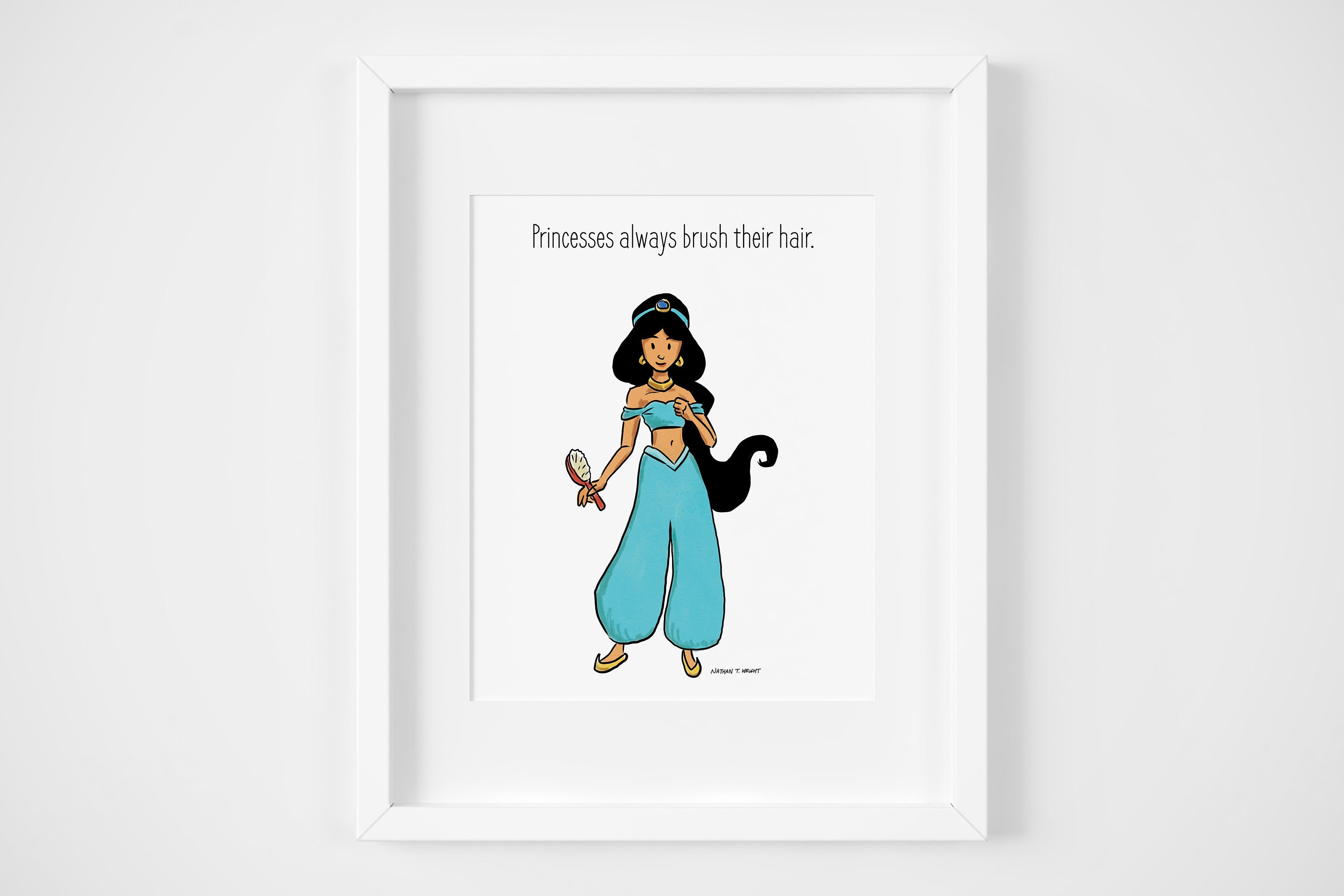 Disney Princess Bathroom Rules Art Prints, Set of 4 - Etsy