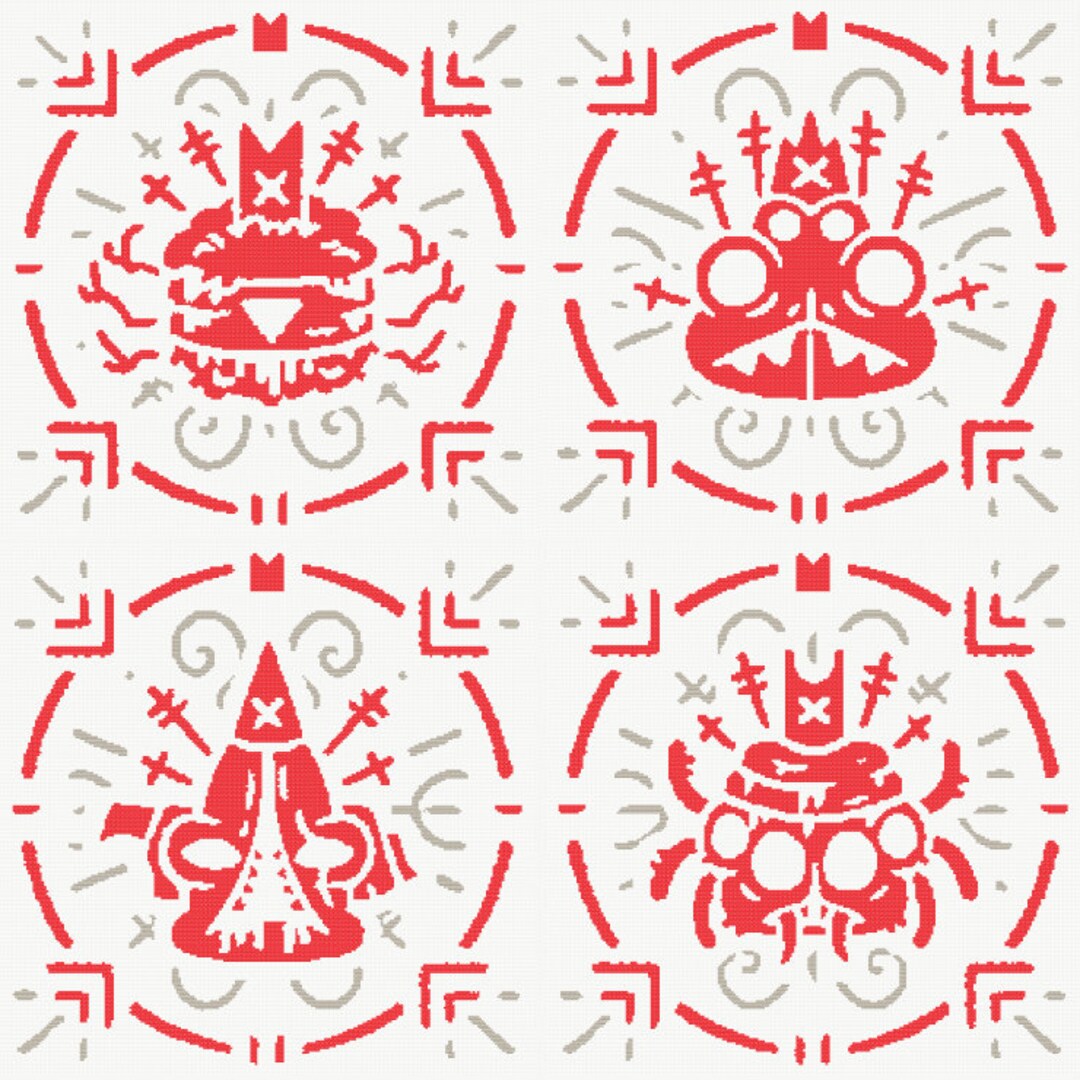 Cult of the Lamb Bishops Cross Stitch Patterns - Etsy