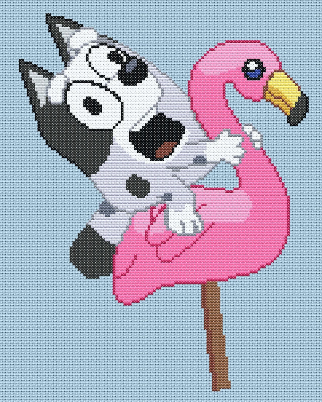 Muffin the Flamingo Queen Bluey Cross Stitch Pattern - Etsy