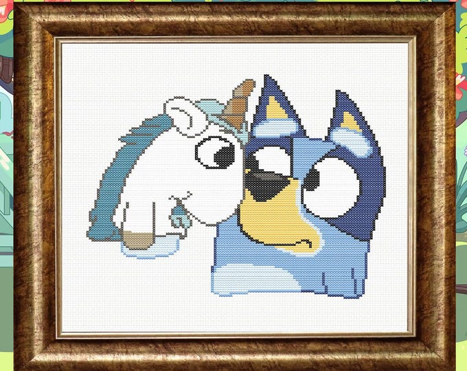 Bluey Logo Cross Stitch Pattern - Etsy