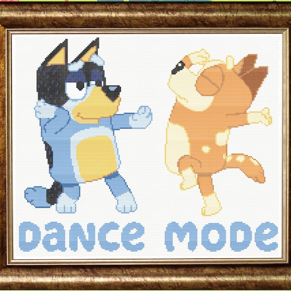 Bluey Easy Cross Stitch Pattern - Instant Download - Etsy Israel