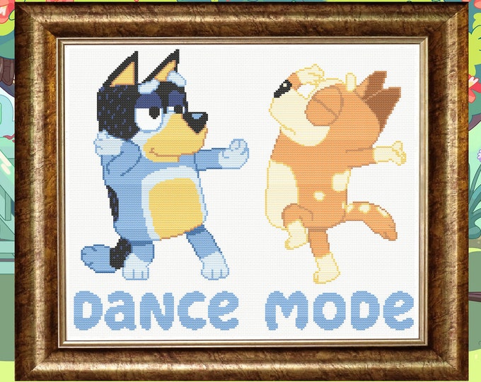 Bluey Logo Cross Stitch Pattern - Etsy