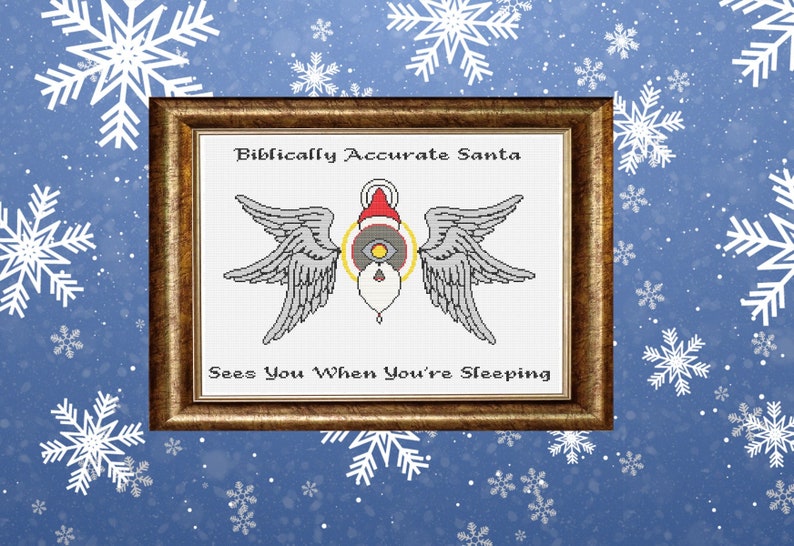 Biblically Accurate Santa Cross Stitch Pattern - Etsy