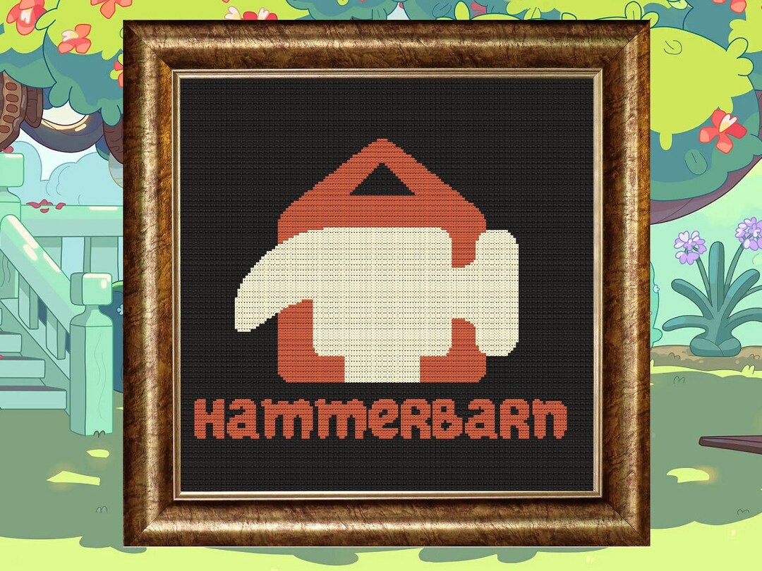 Hammerbarn Bluey Cross Stitch Pattern - Etsy