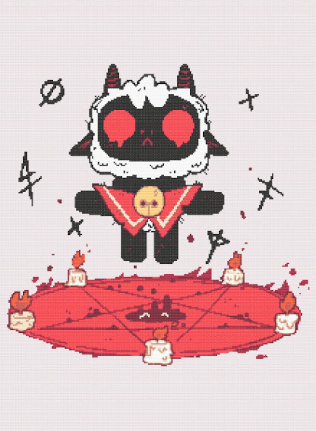 Cult of the Lamb Cross Stitch Pattern - Etsy UK