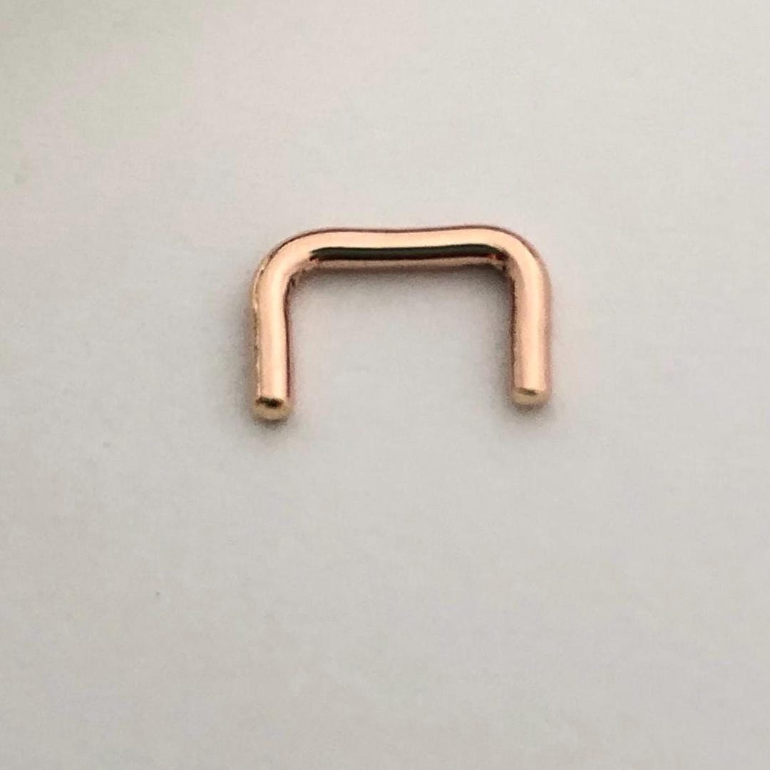 Septum Retainer 14k Solid Gold Hide Septum Bar Unbridled Essence ...