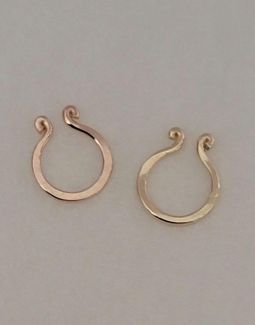 Fake Septum Piercing Septum Ring False Septum Ring Delicate 6mm 7mm 8mm ...