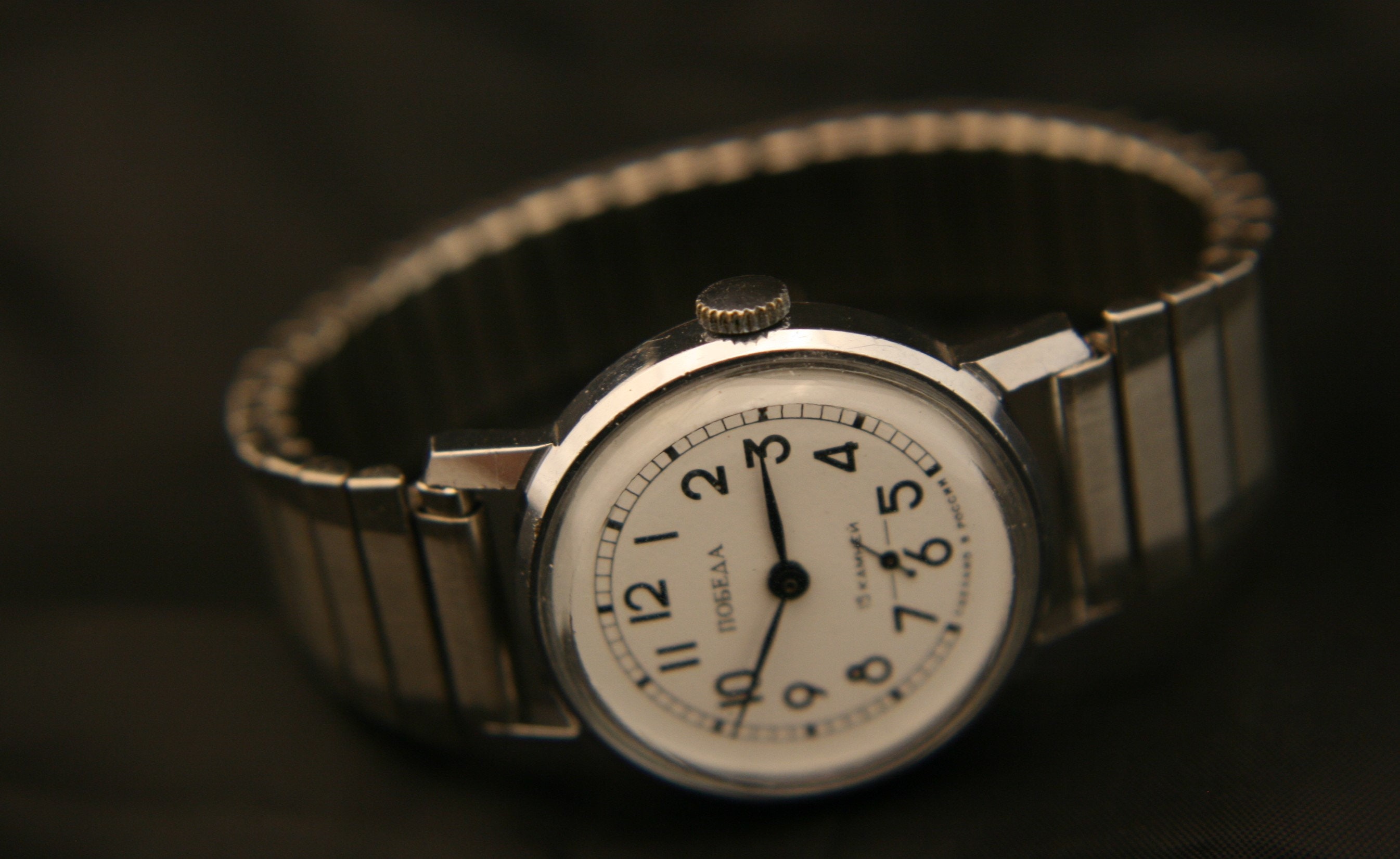 Vintage early 1990's Soviet serviced Pobeda 15 jewel ZIM 2602 movement ...