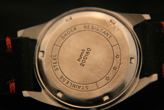 Serviced and restored blood red dial vintage men's 19… - Gem