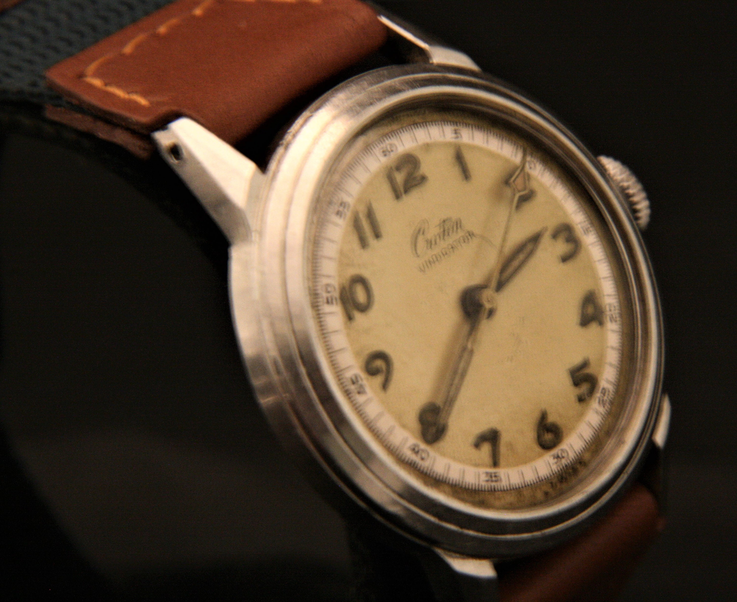 Very rare 1940's men's WWII Croton Vindicator men's Swiss 17 jewel ...