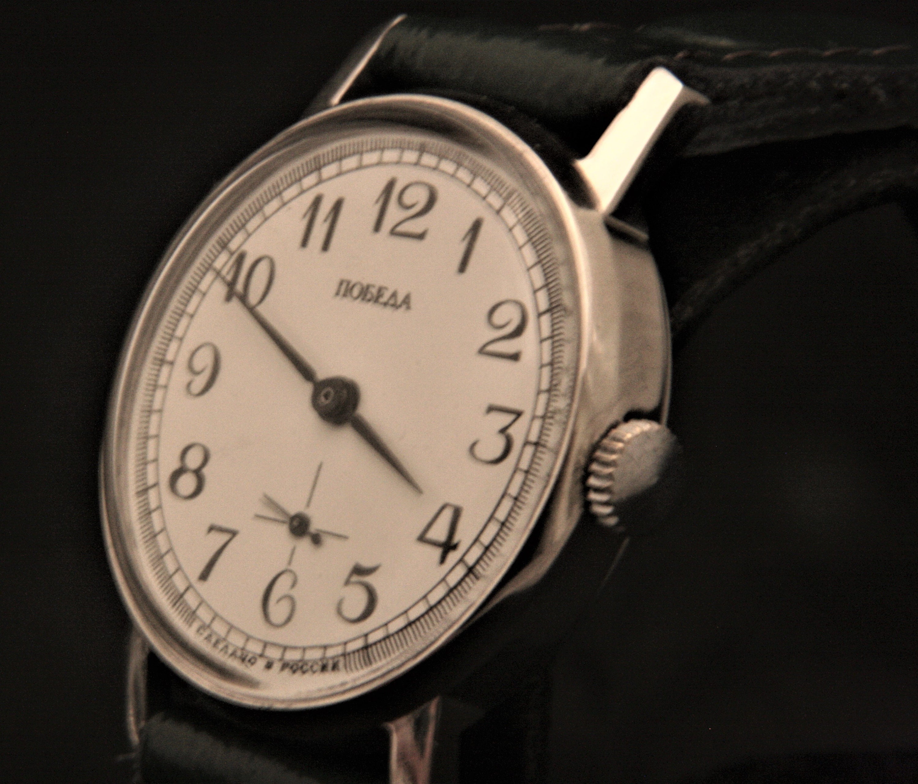 Vintage Soviet 1990's Pobeda 15 jewel ZIM cal. 2602 white dial men's ...