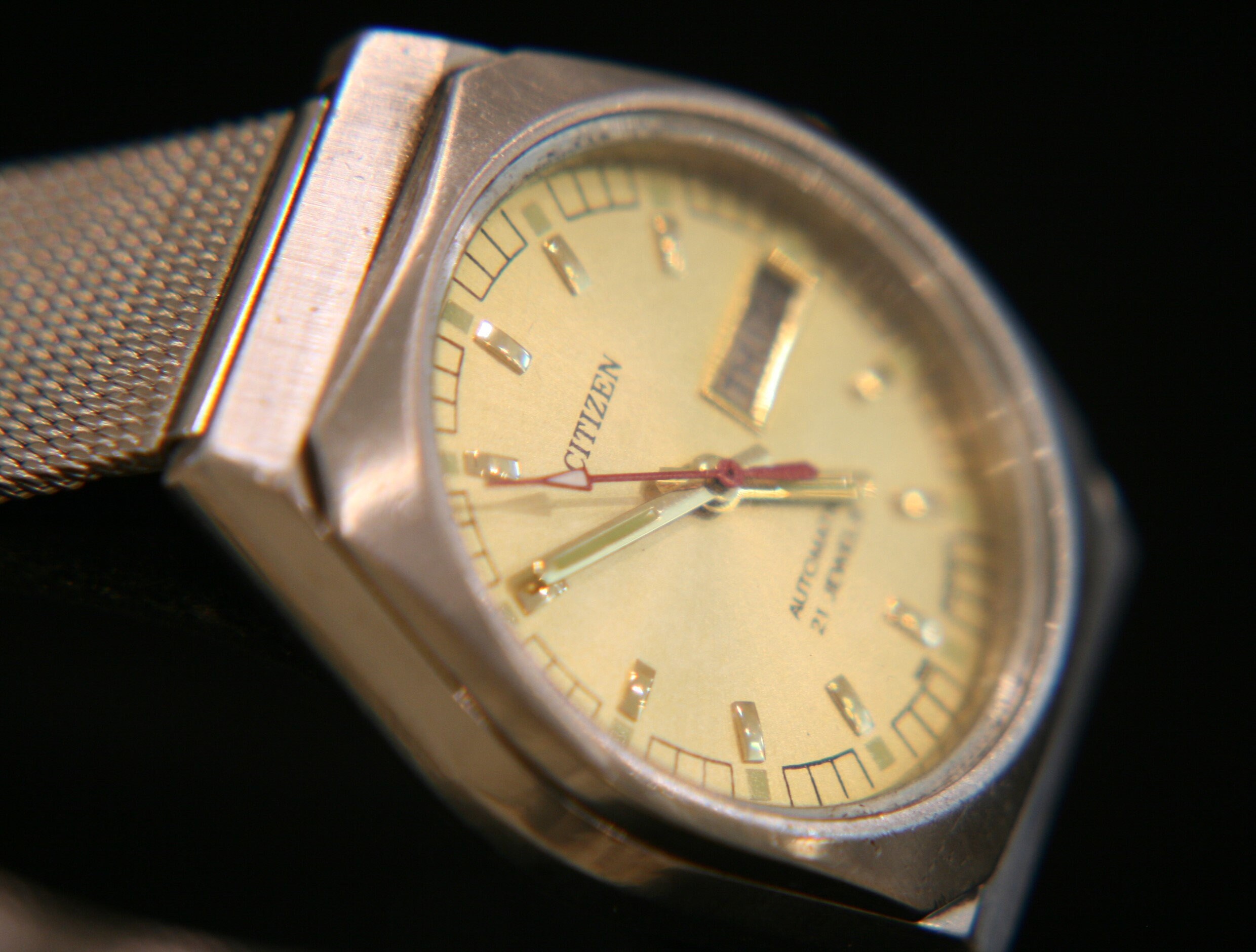 Beautiful restored men's 1971 Citizen automatic, day/date, 21 jewel ...