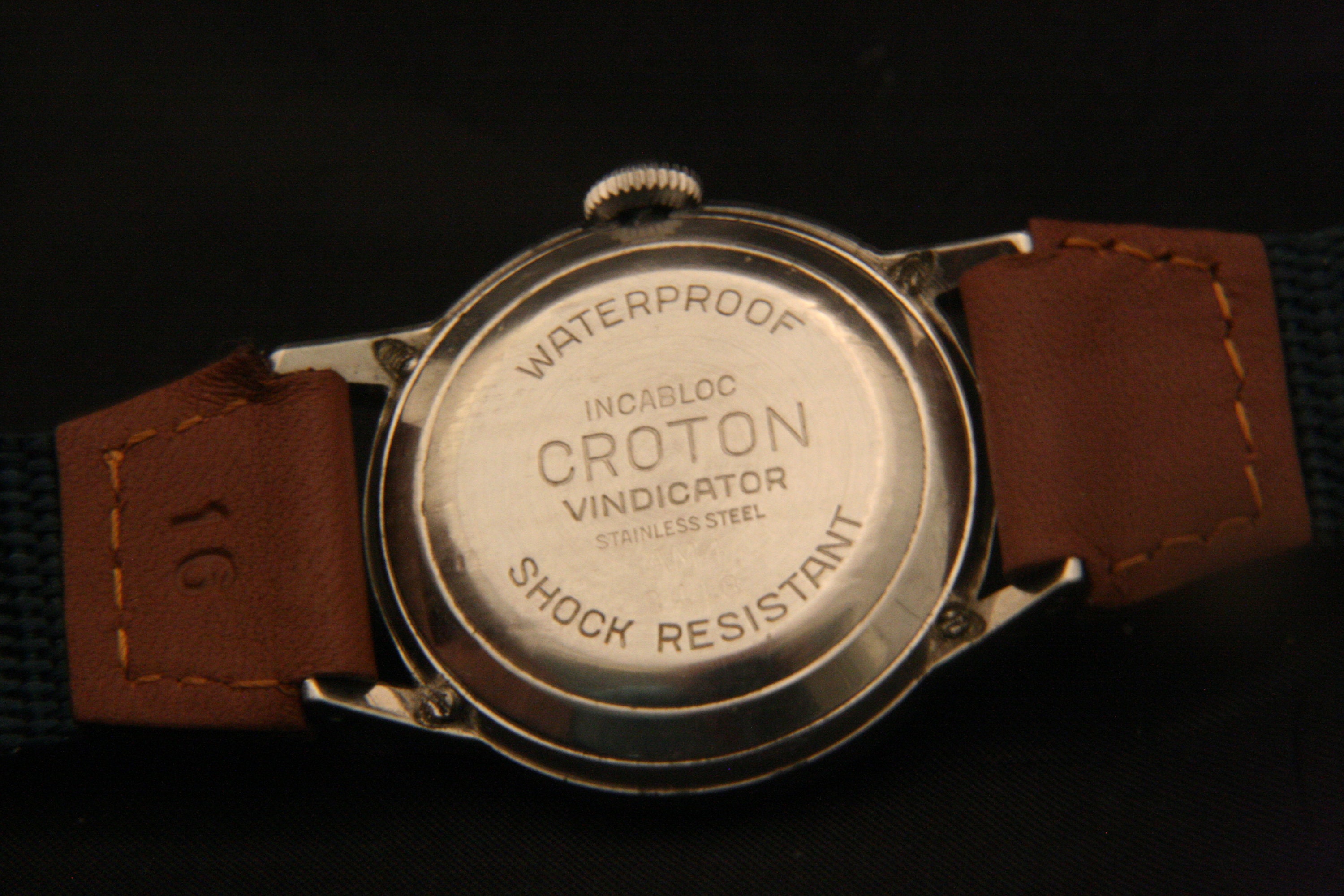 Very rare 1940's men's WWII Croton Vindicator men's Swiss 17 jewel ...