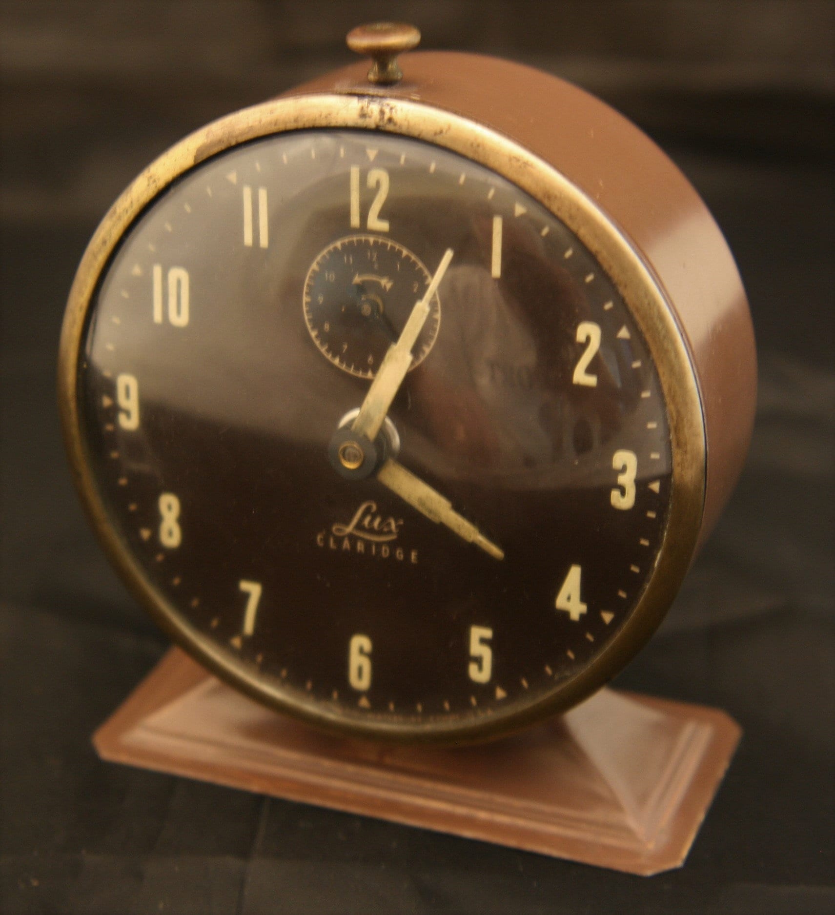 Fun vintage 1920's Westbury Lux Claridge metal 4 X 5 alarm clock runs ...