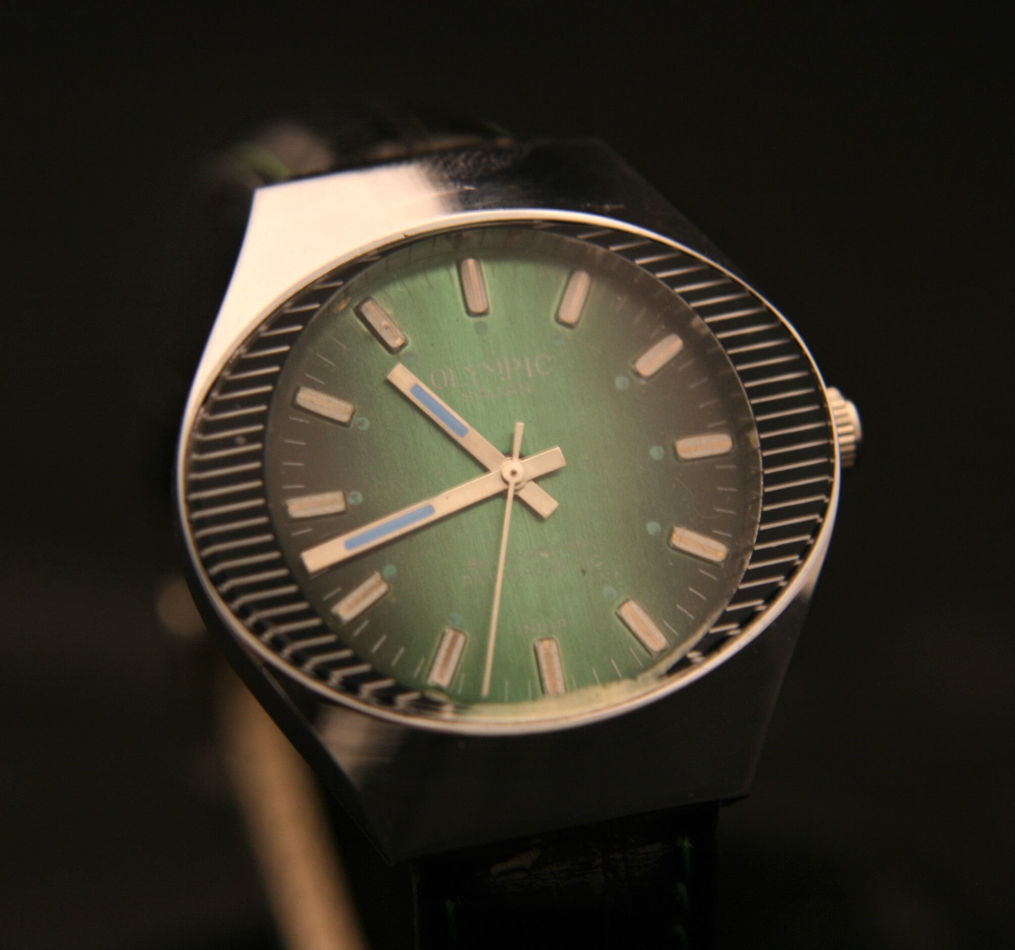 Rare vintage 1970's men's serviced Olympic emerald stadium dial 17 ...
