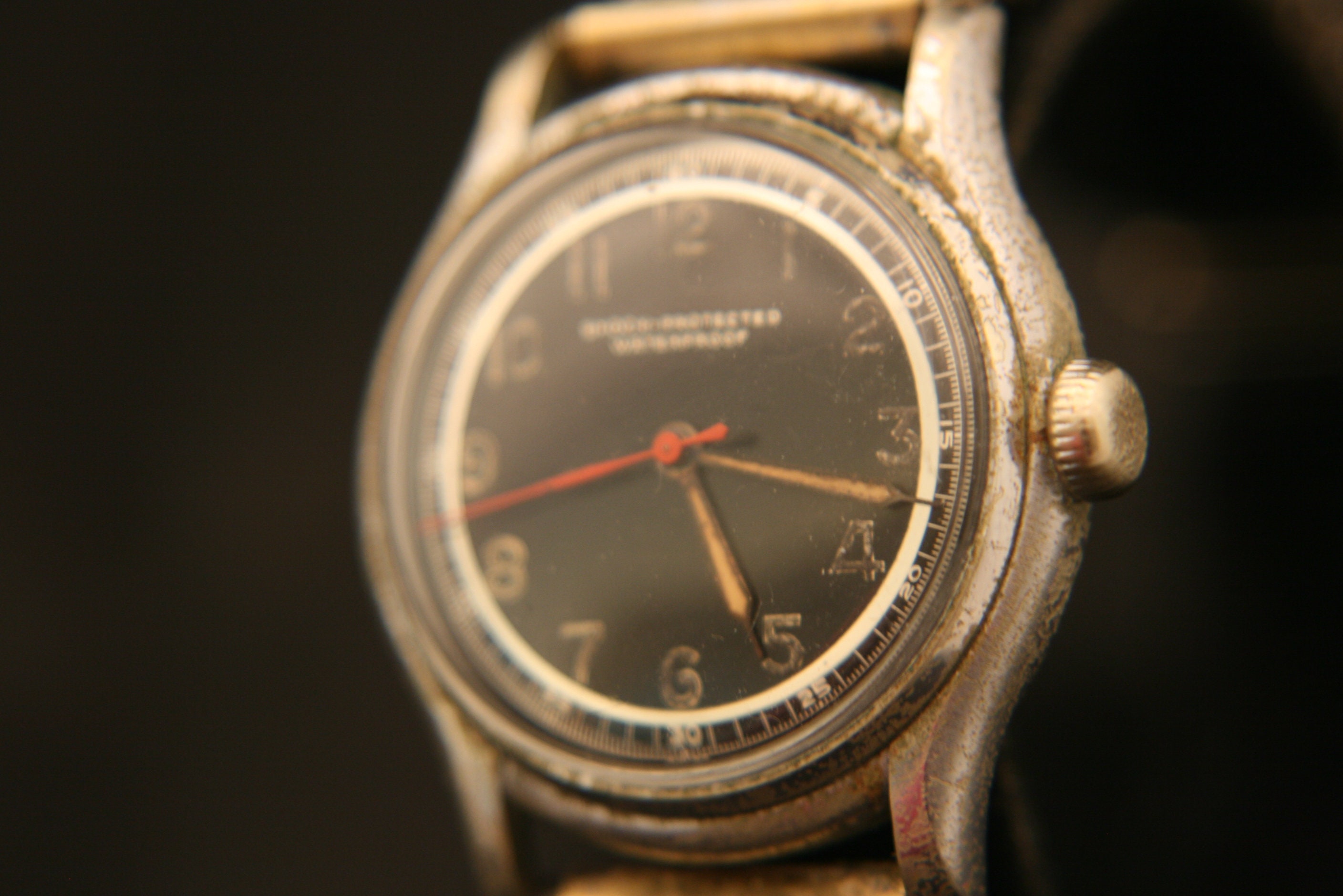 Strong running WWII vintage men's military Nastrix 17 jewel Swiss ...