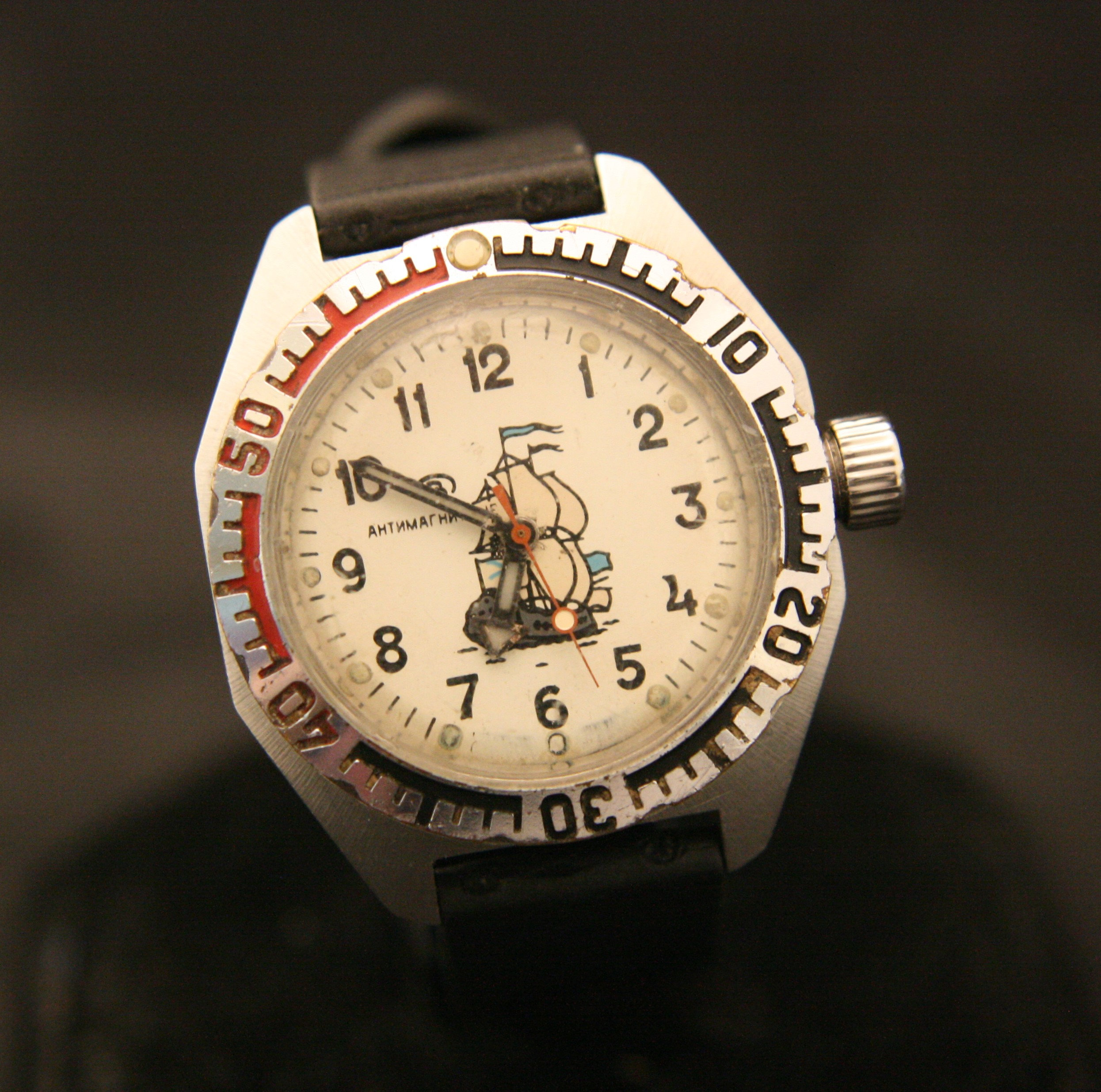 Vintage 1980's Soviet Vostok men's military Amphibia (Sailor) all steel ...