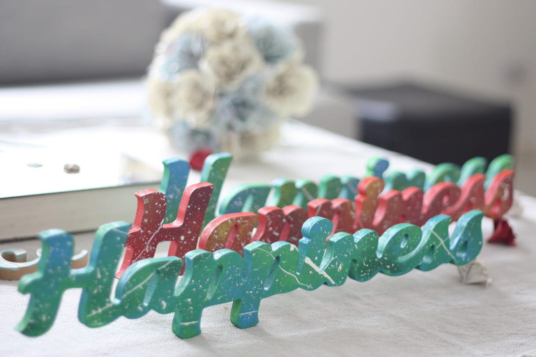 Wooden Sign, Inspirational Words, One Word Signs, Gift, Housewarming ...