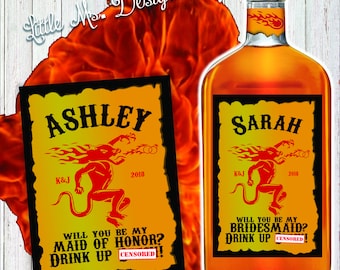 Fireball label | Etsy