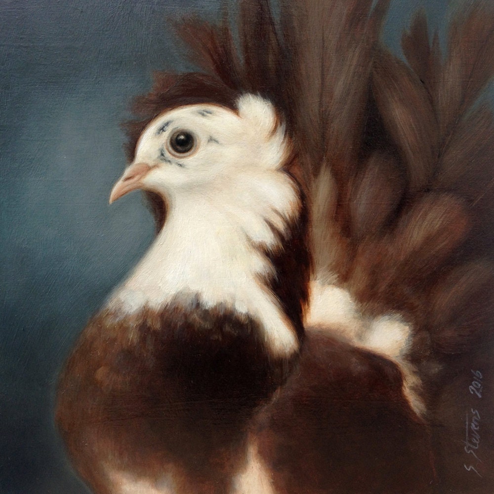 Original Signed Oil Painting on MDF, "the Brown Fantail" in the Old ...