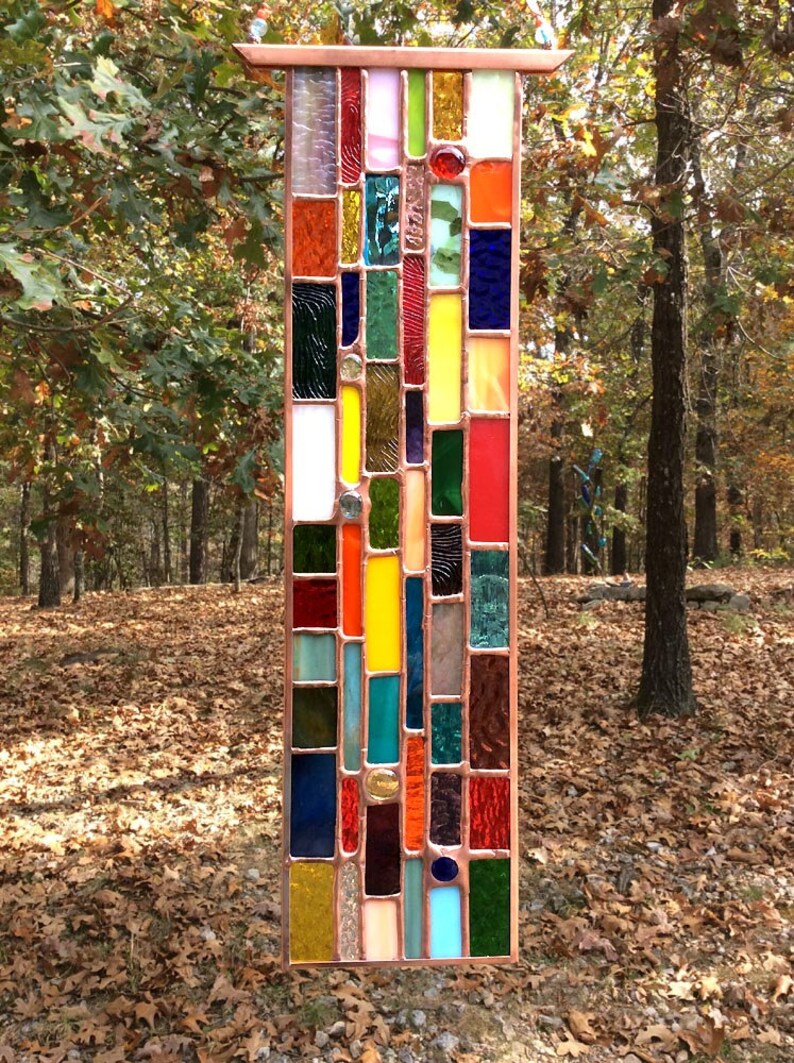 Hanging Stained Glass Suncatcher - Etsy