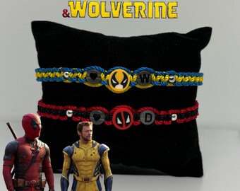 Deadpool and Wolverine Matching Bracelets - Etsy