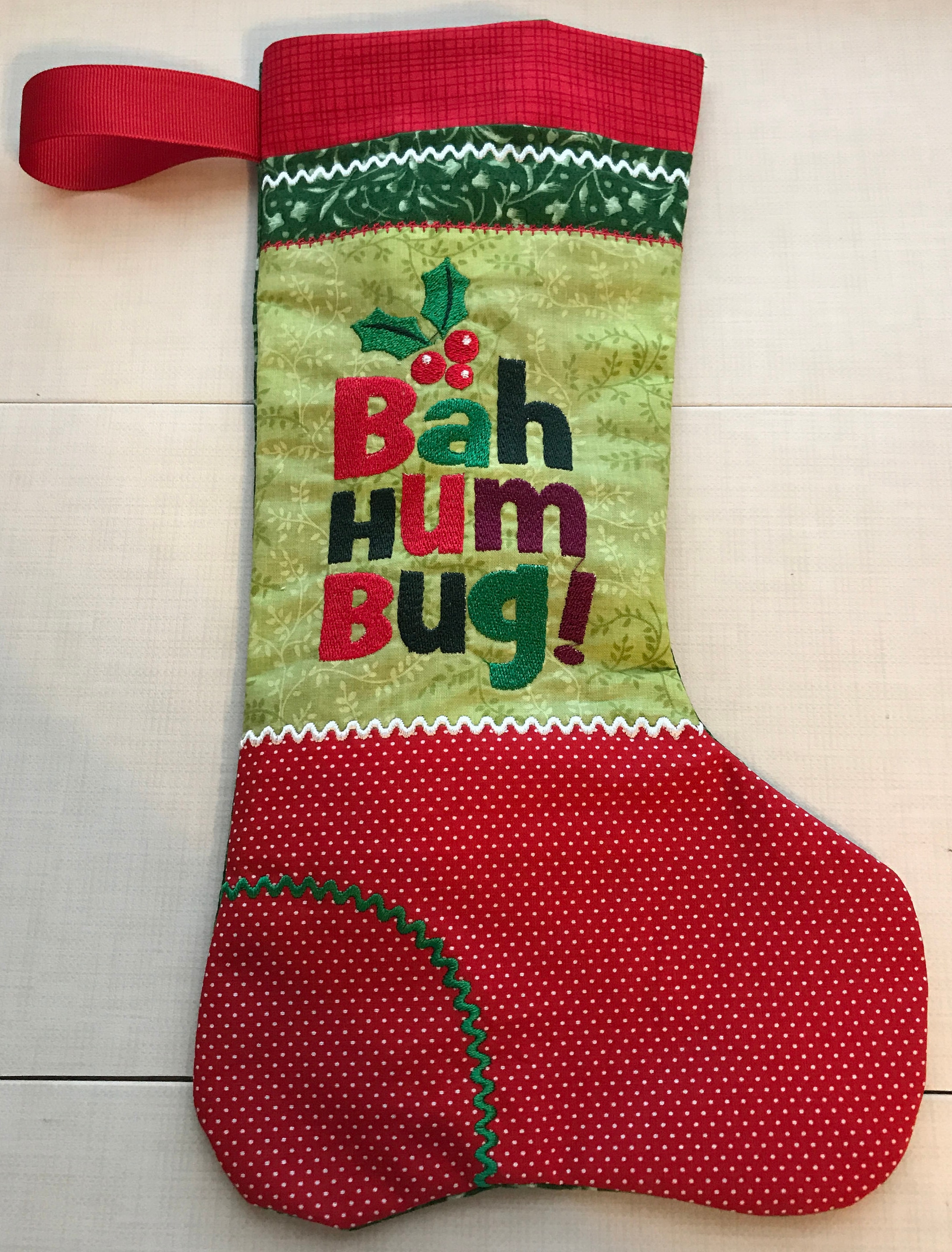 Christmas Ba Hum Bug Machine Embroidery File Digital Download Holiday ...