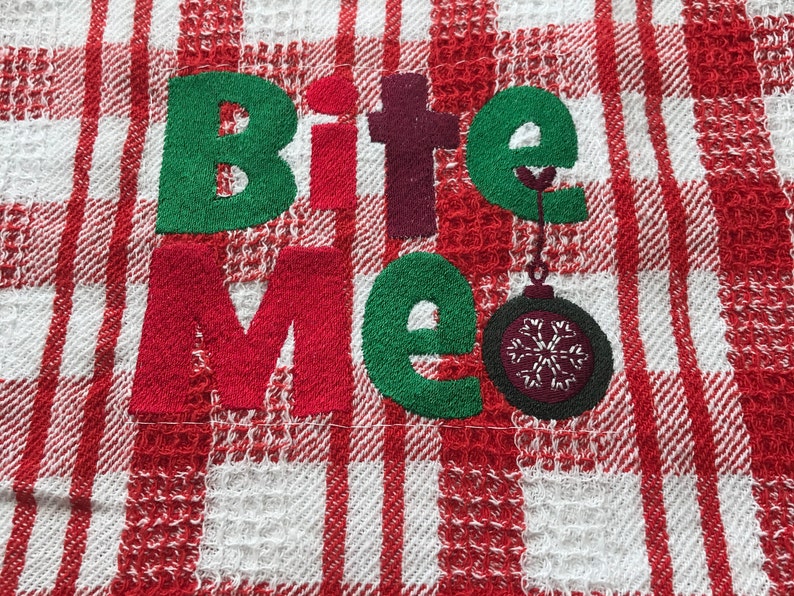 Christmas Bite Me Machine Embroidery File Digital Download Funny ...