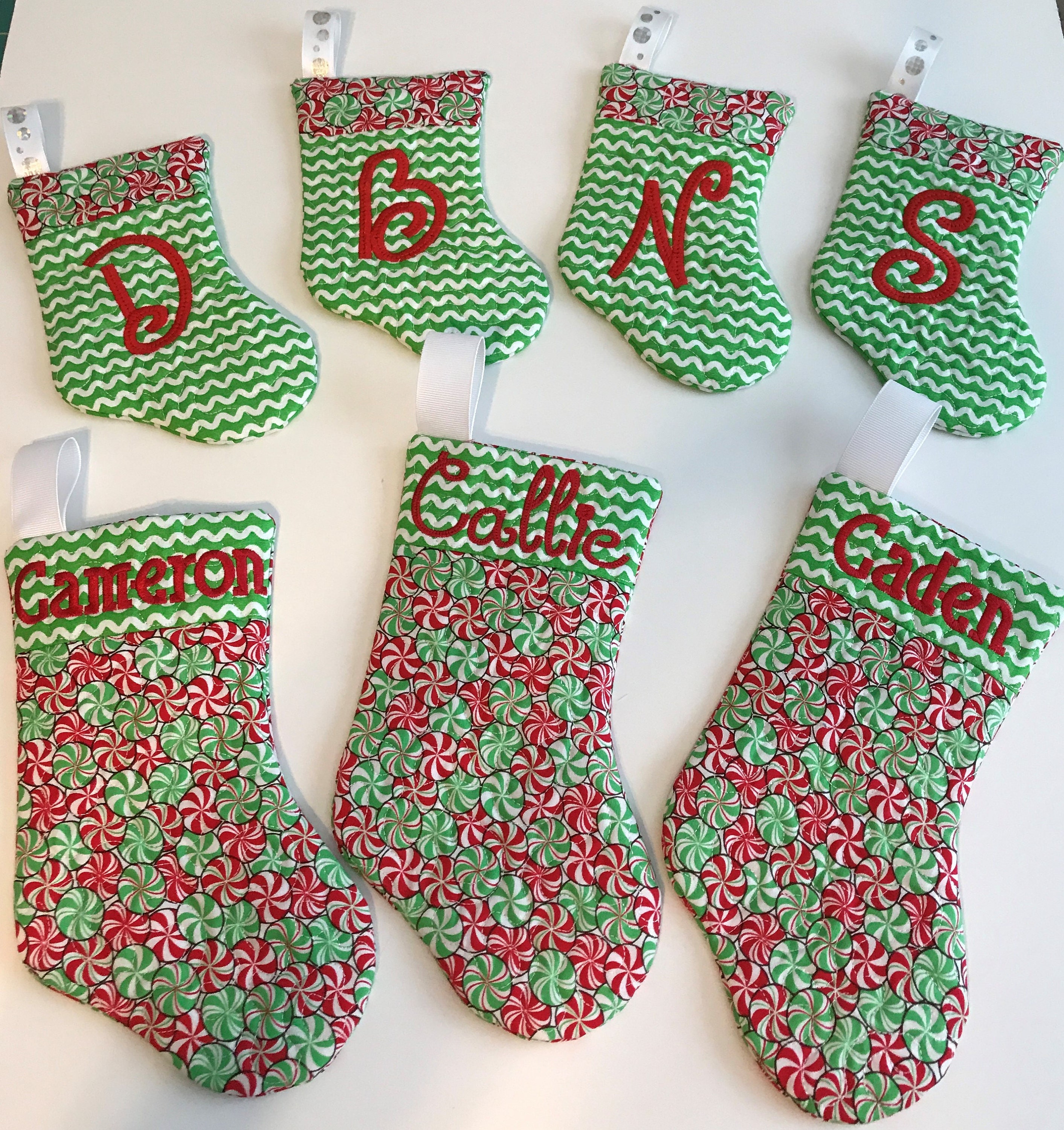 ITH in the Hoop Christmas Stocking Machine Embroidery Design File ...