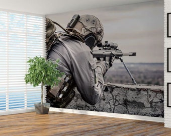 Military Wallpaper Mural - Etsy