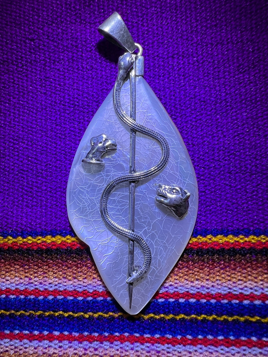 Andean Coca Pendant Large Single Leaf - Etsy