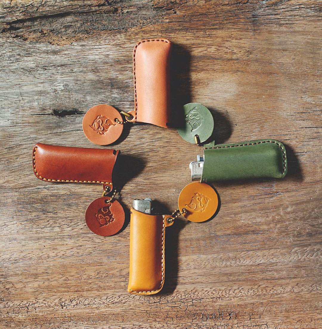 Lighter Case, Leather Lighter Case, Keychain Lighter, Holly Monkey ...