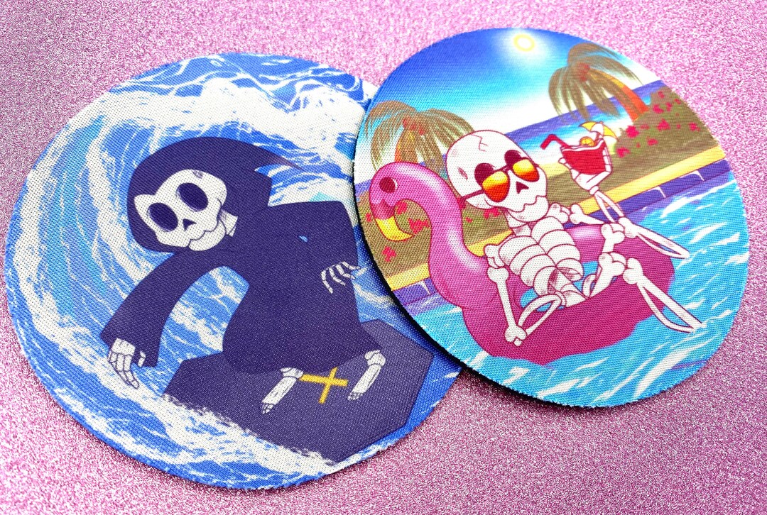 R. I. P. Rest in Paradise Skeleton Coasters - Etsy