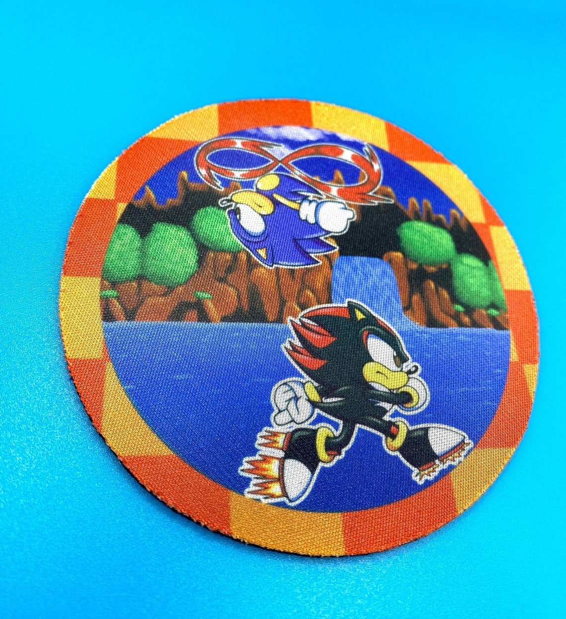 Sonic and Shadow Green Hill Zone Coasters - Etsy