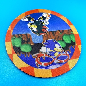 Sonic and Shadow Green Hill Zone Coasters - Etsy