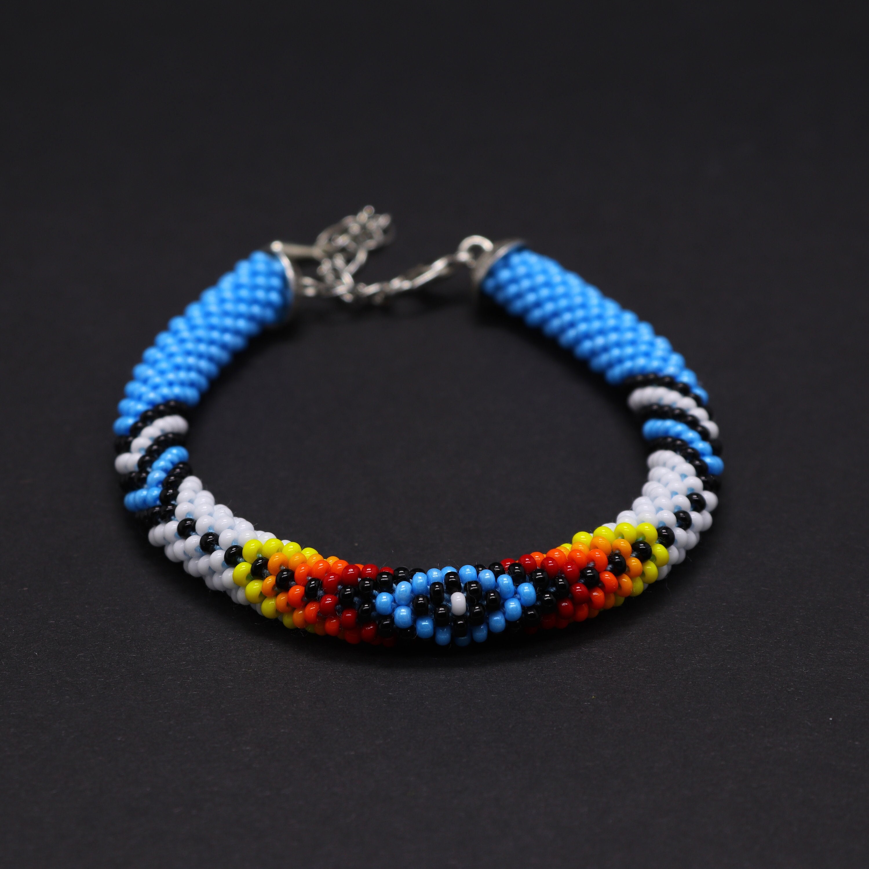 Native Americans Inspired Beaded Bracelet, Native Beadwork, Bead ...