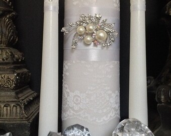 Lace Unity Candle - Etsy