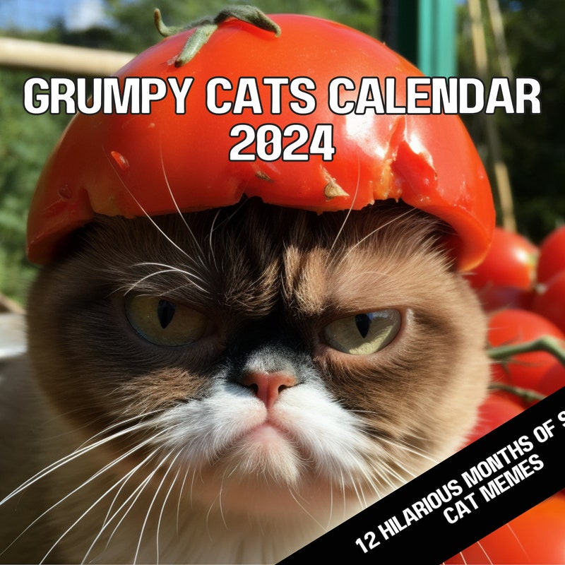2024 Cat Calendar Desk - Etsy